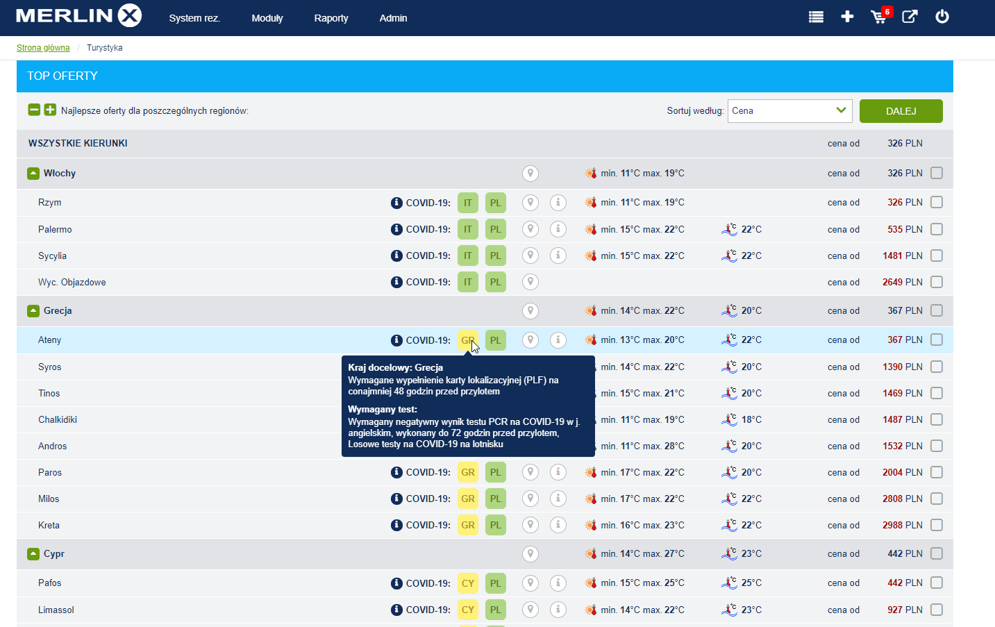 Informacje o COVID-19 w MerlinX – MERLINX