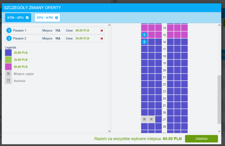 MerlinX: NOWOŚĆ! Rezerwacje miejsc w samolocie – MERLINX